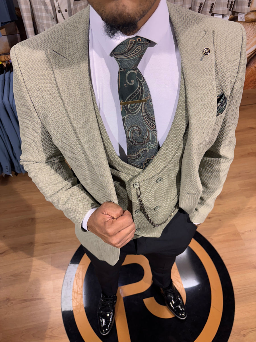 Guava - Pistachio Green 3 Piece Suit – Pal Joey
