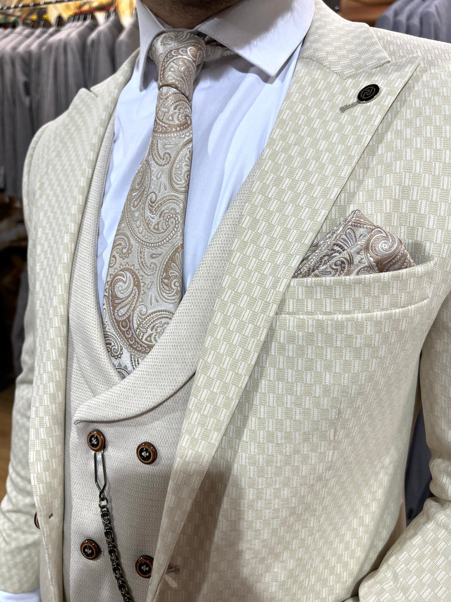 Pasero - Cream 3 Piece Suit – Pal Joey