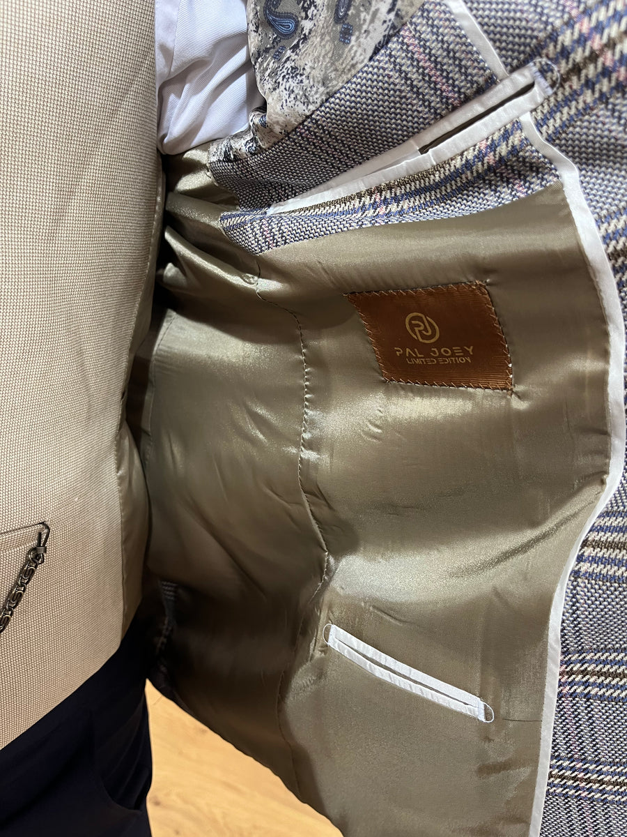 Ferraro - Blue/Brown/Pink/Beige 3 Piece Suit – Pal Joey