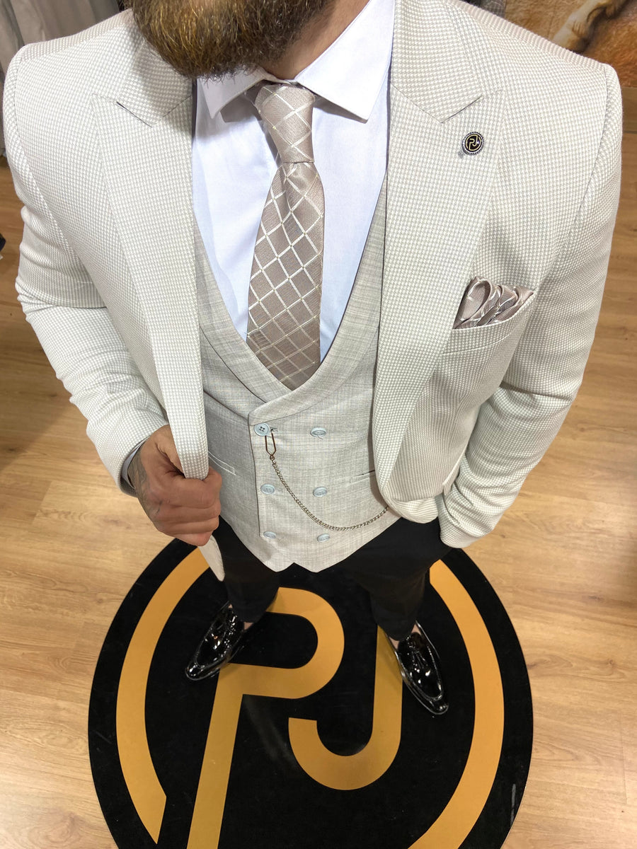 Chelsey - Stone 3 Piece Suit – Pal Joey